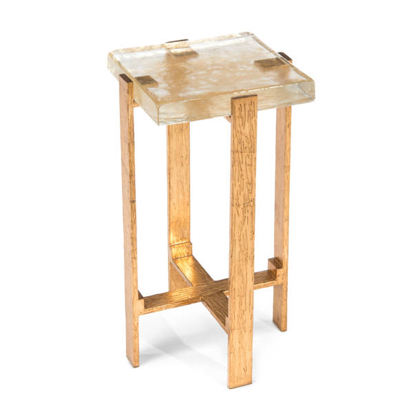 Gabby Devoe Leather Stool | Perigold